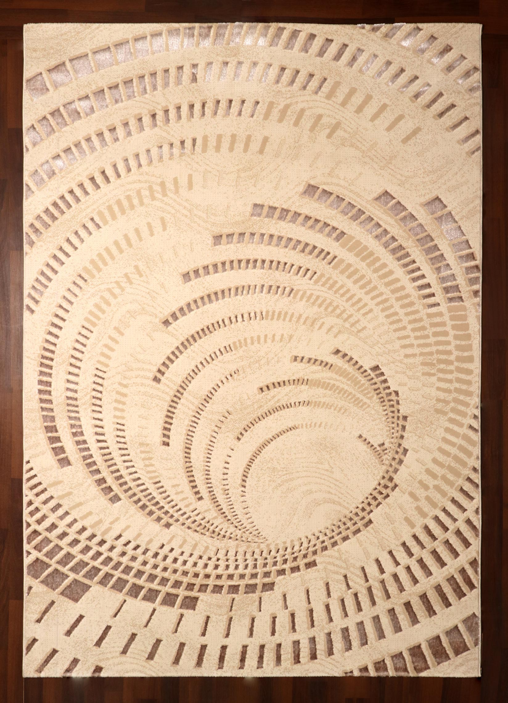 Turkish Fawn Cyclone Style Rug – Nayyer Carpets